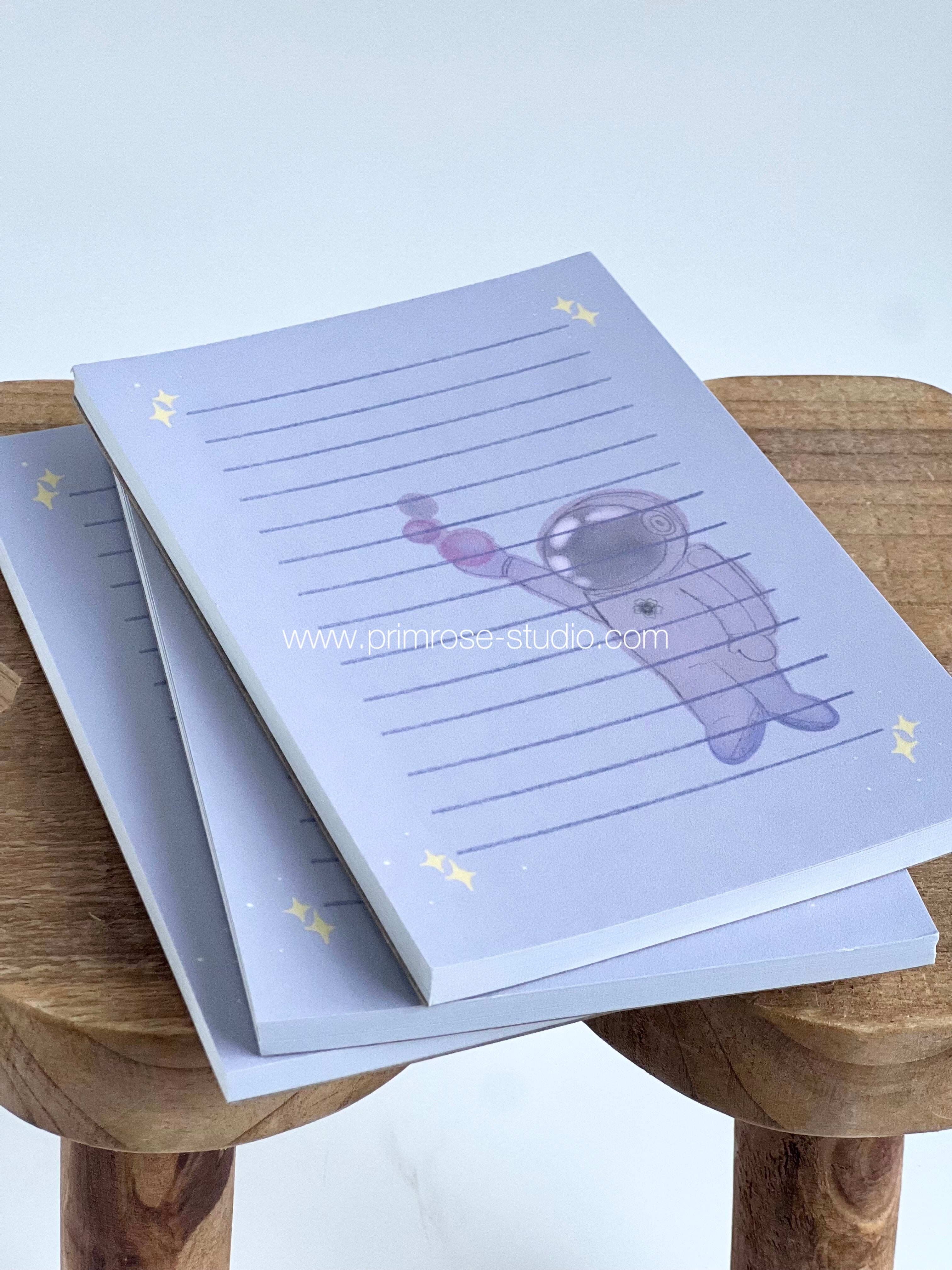 Cosmic Astronaut Notepad, 4x6in – Primrose Studio
